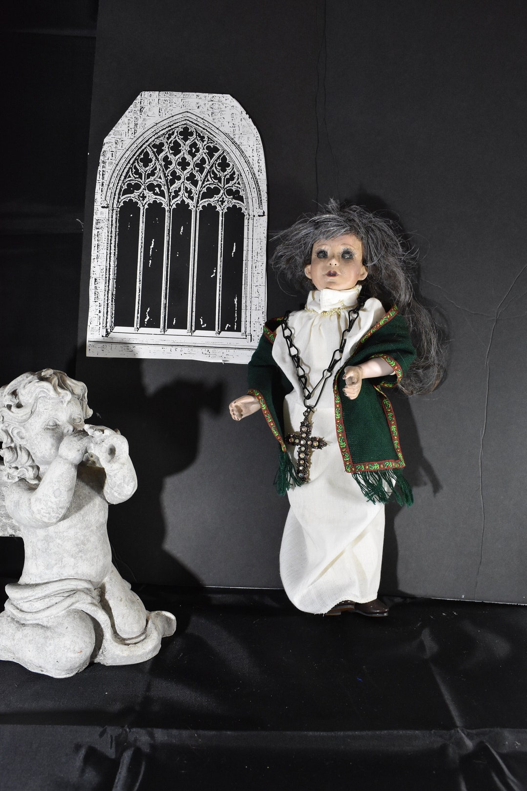 Creepy Art Doll, Evil, Haunted, Halloween, Gift, Vintage Doll, One of a ...