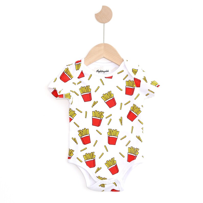 French Fries Baby Onesie - Food Onesie | Fries Shirt | Toddler Onesie ...