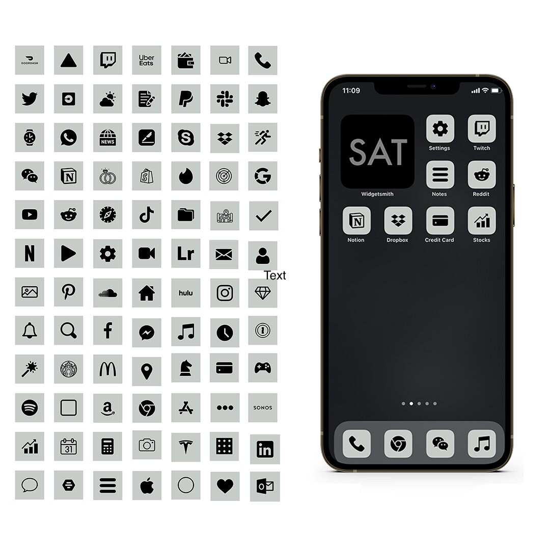 800+ IOS 14 Icon Pack - Pink - 10 Colour Variants Included! - 100+ Wall ...