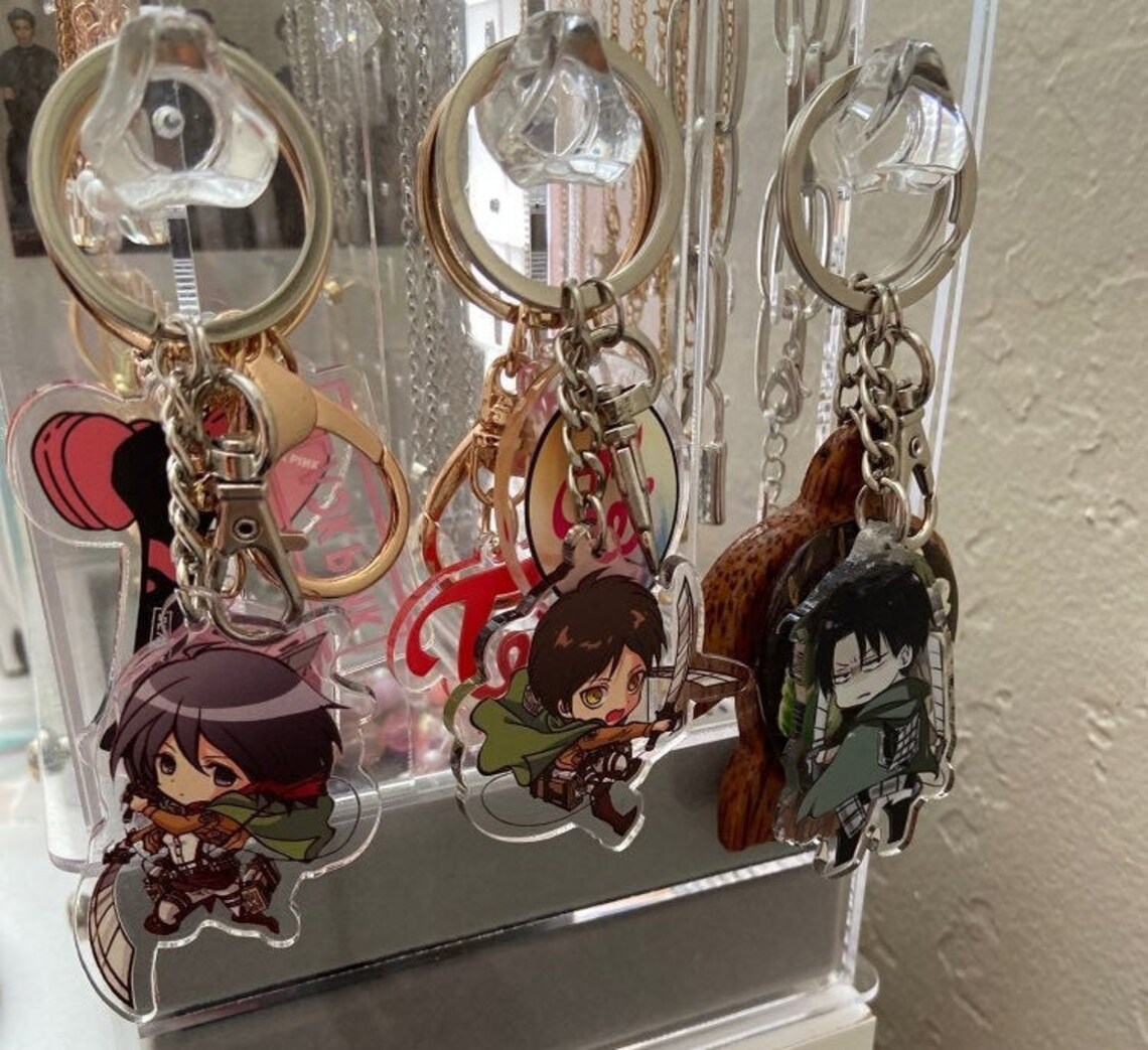 Attack on Titan Acrylic Keychain Levi Keychain AoT Keychain | Etsy