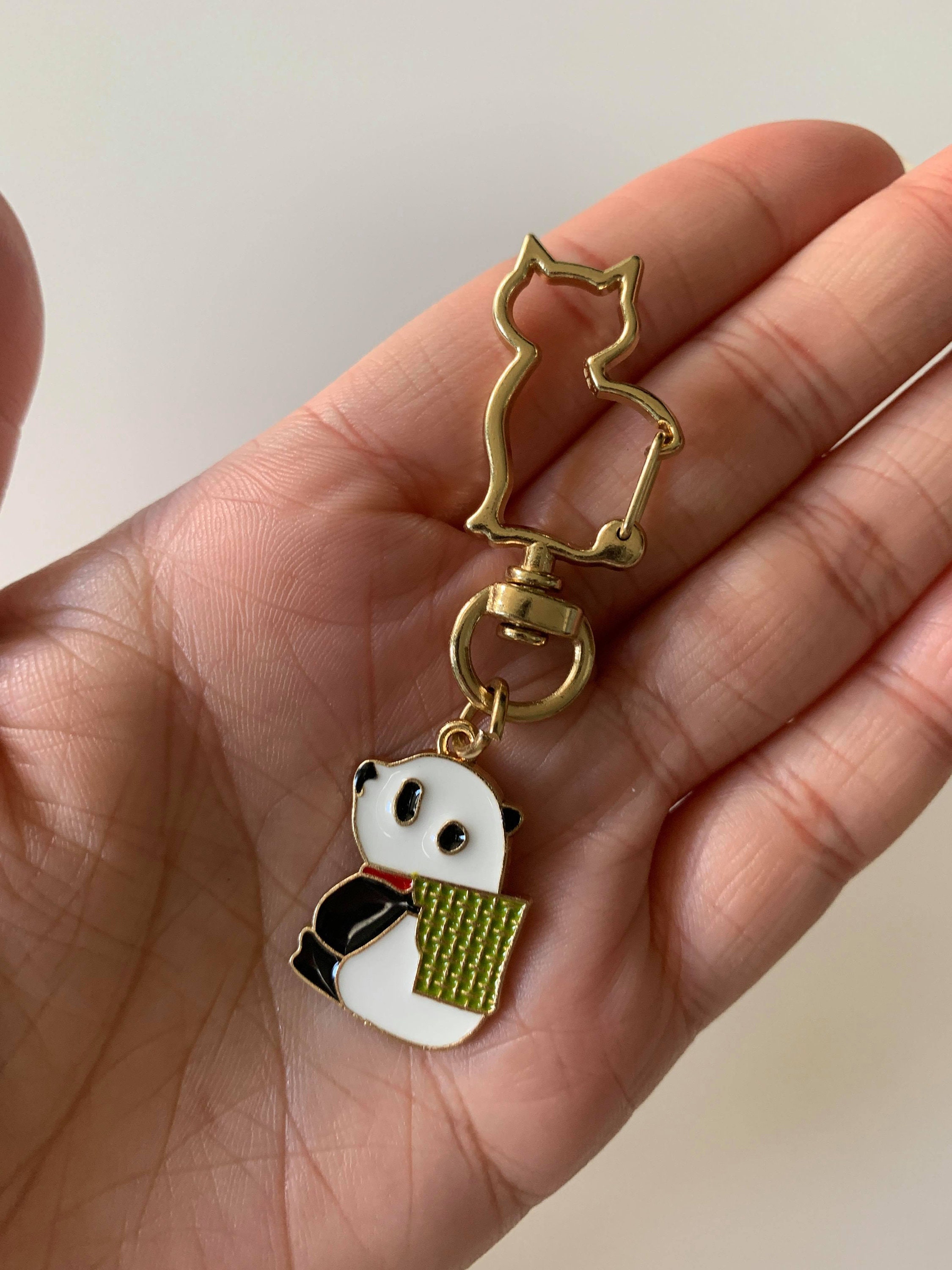 Unique Panda Keychains Set | Etsy