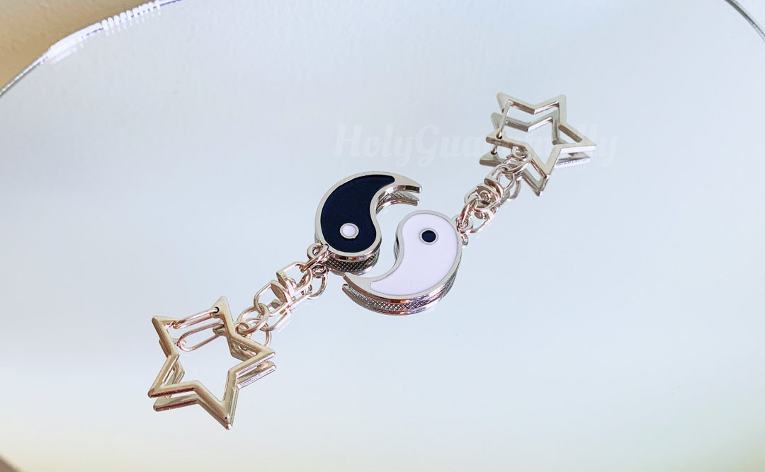 Unique Yin Yang Keychains Set - Etsy