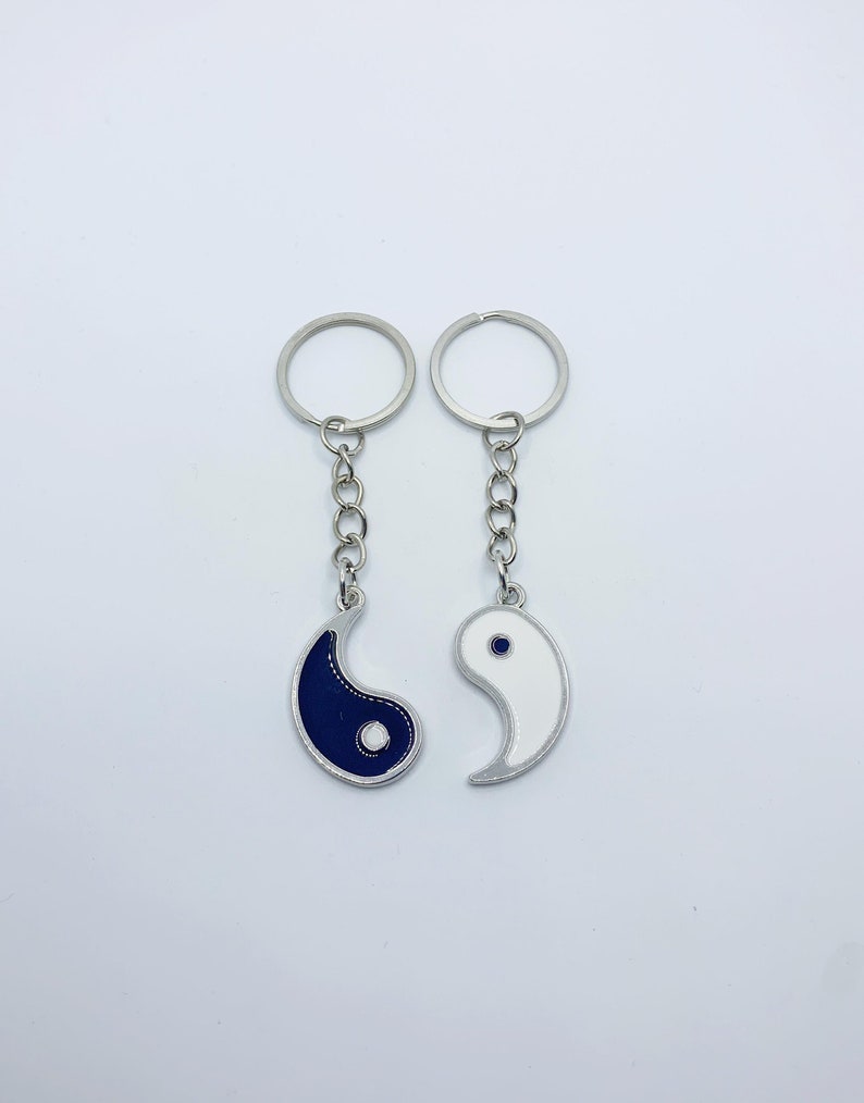 Unique Yin Yang Keychains Set - Etsy