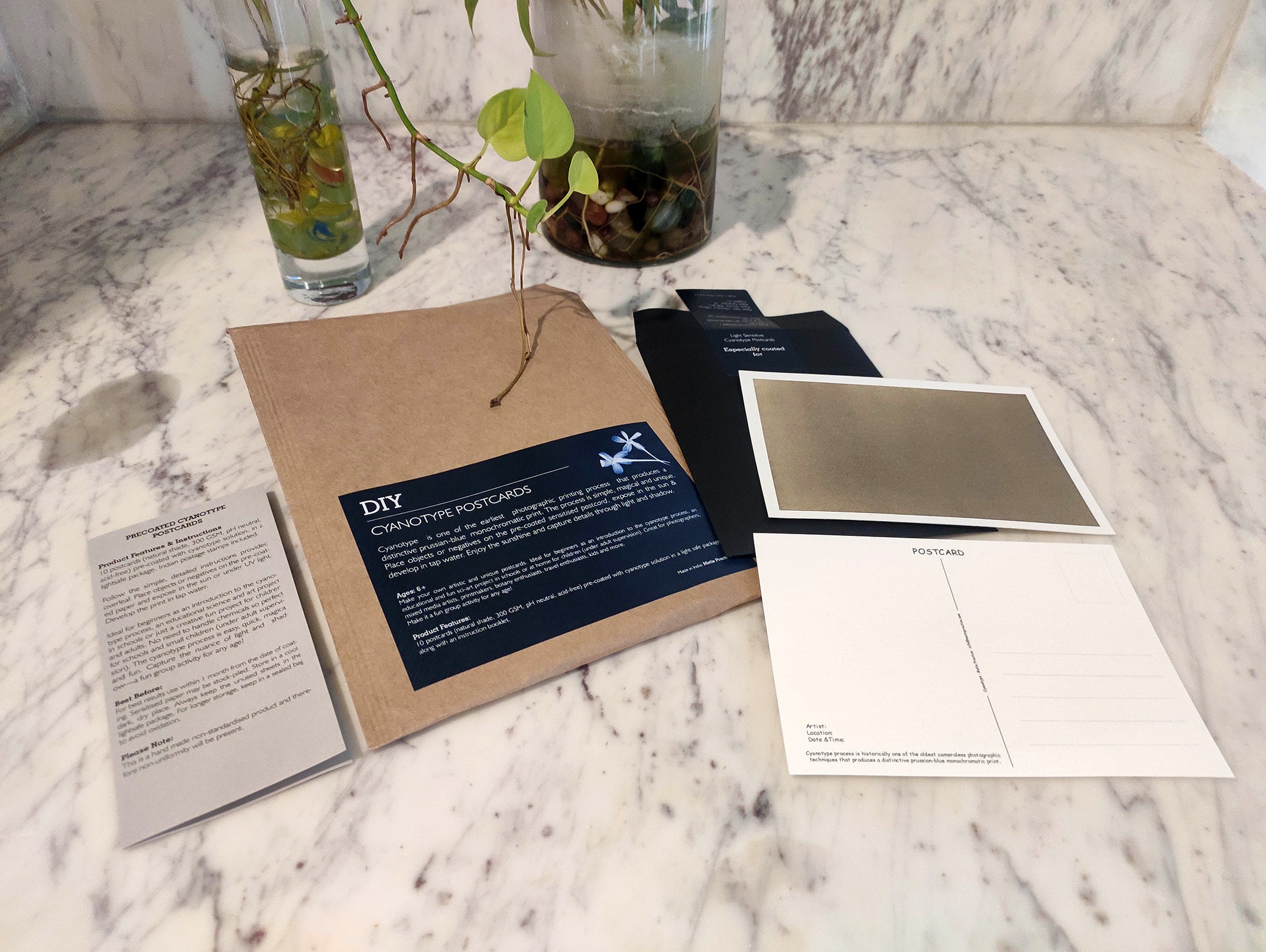 DIY Cyanotype Postcards Precoated (10 Nos) - Etsy