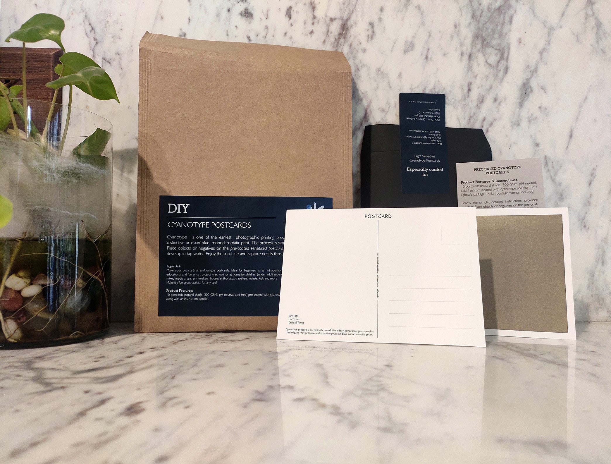 DIY Cyanotype Postcards Precoated (10 Nos) - Etsy