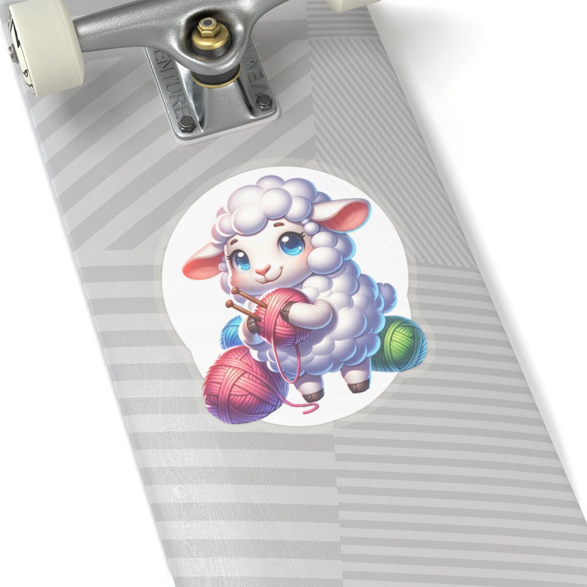 Sheep With Yarn Sticker Knit Sticker Crochet Sticker Yarn Sticker ...