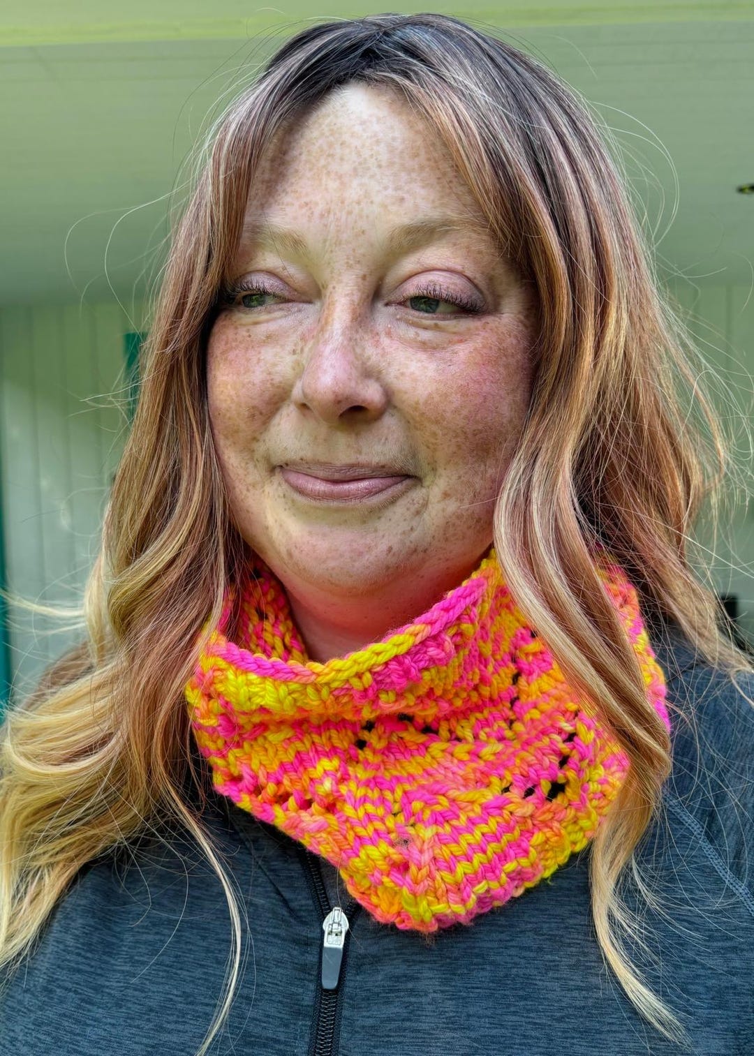 Neon Cowl | Orange & Pink Cowl | Fall Cowl | Merino Wool Cowl | Neck ...