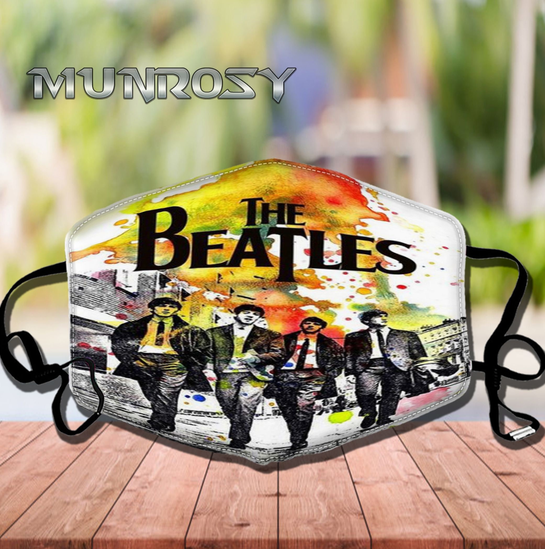 The Beatles Rock Band's Masks Face Mask are reusable | Etsy