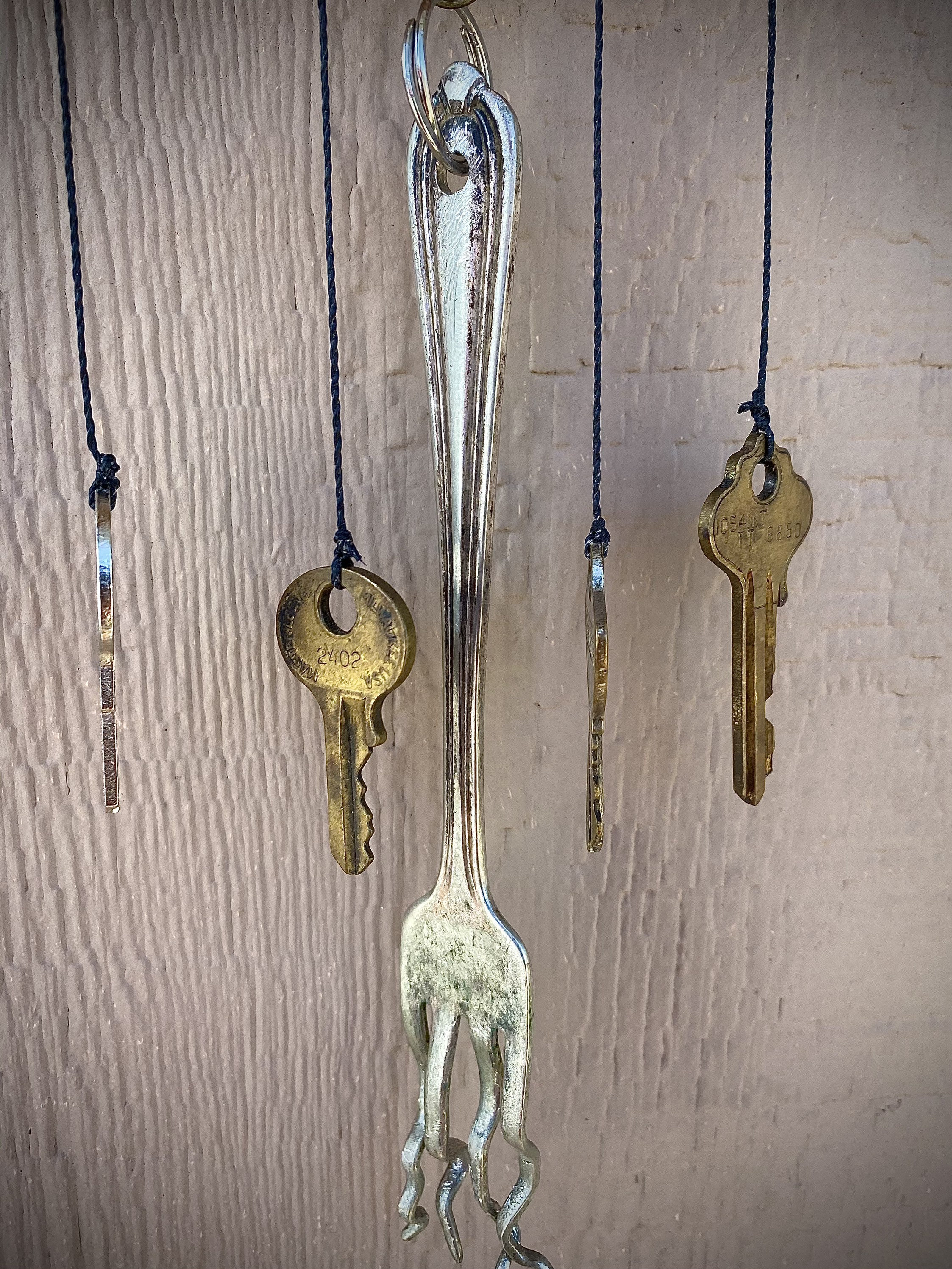 Wavy Fork Wind Chime - Etsy