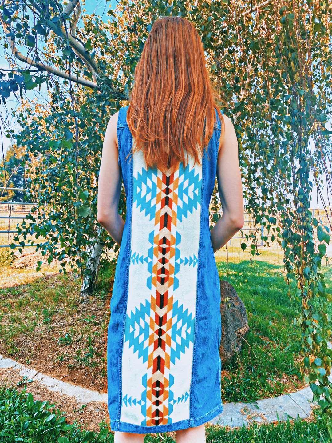 Levis XS Denim Dress With Wool Inlay - Etsy