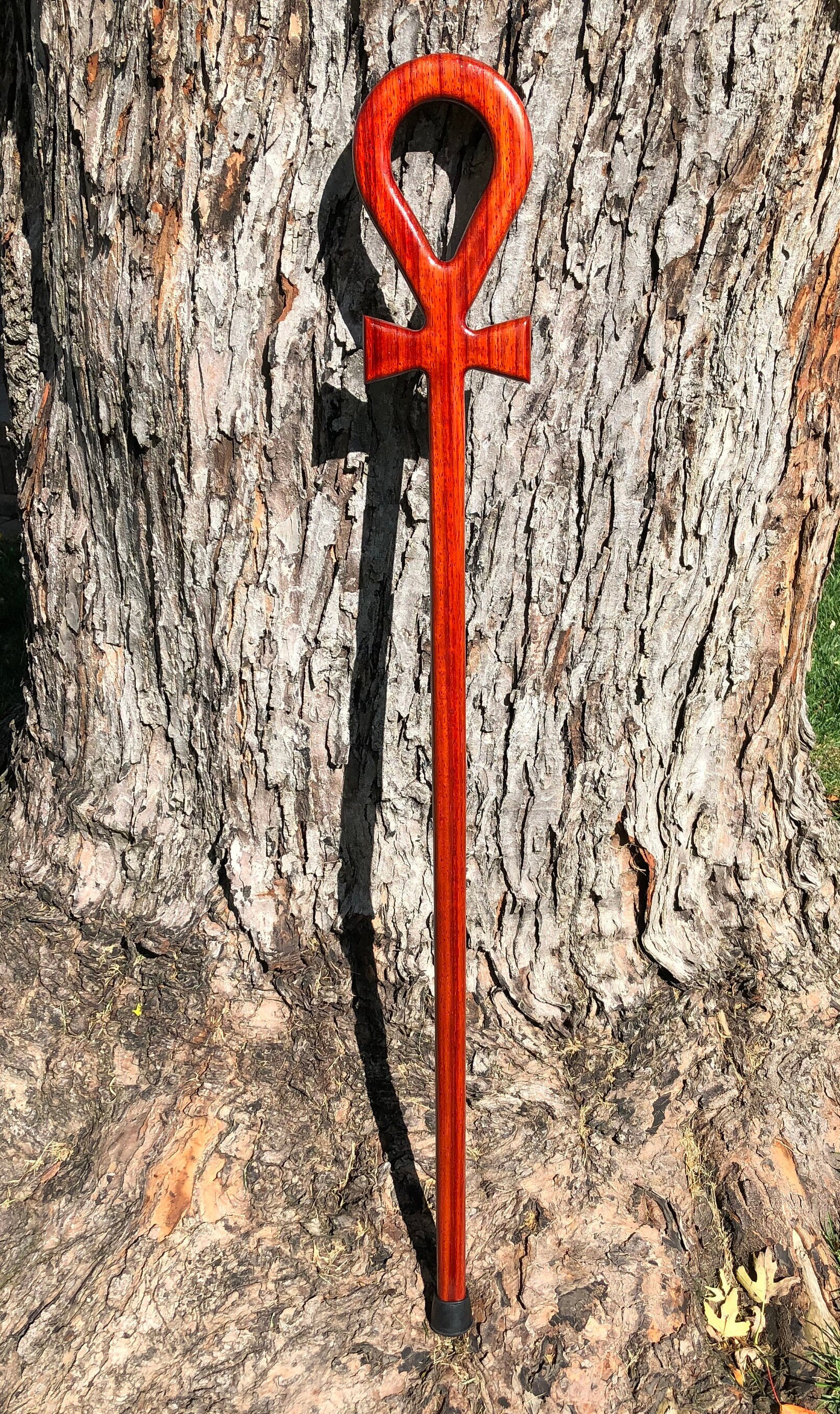 Handcrafted Walking Cane by TP Canes, the Egyptian Ankh, Crafted From a ...