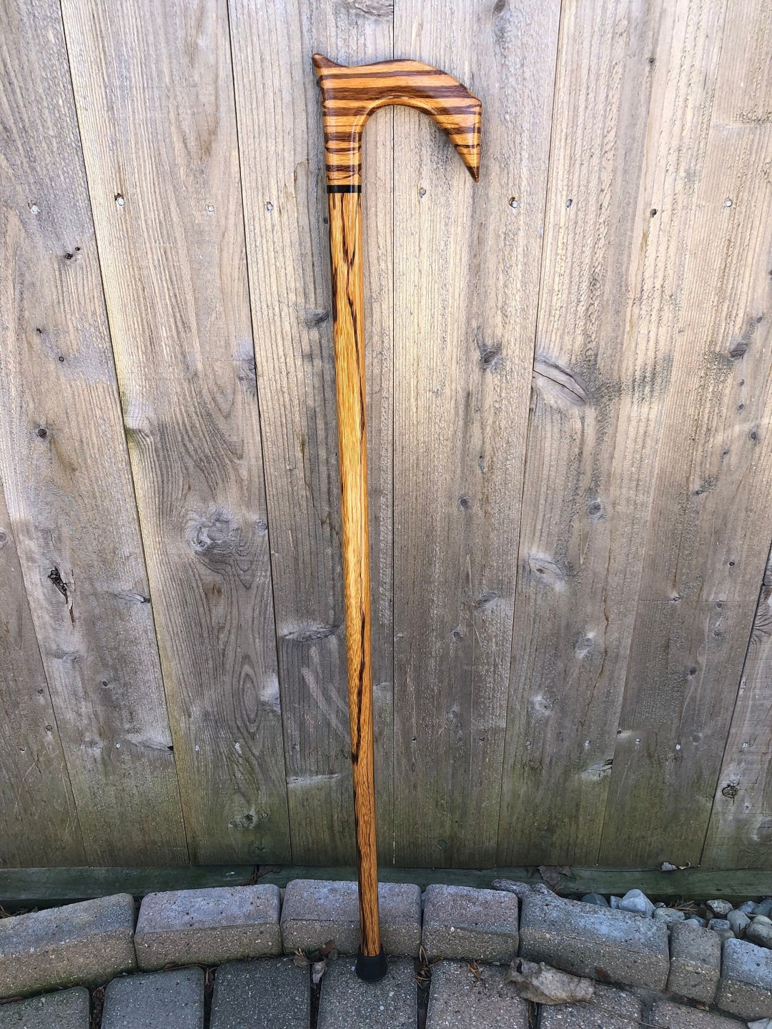 Handcrafted Walking Cane by Tpcanes the Pilgramexotic Marblewood W ...