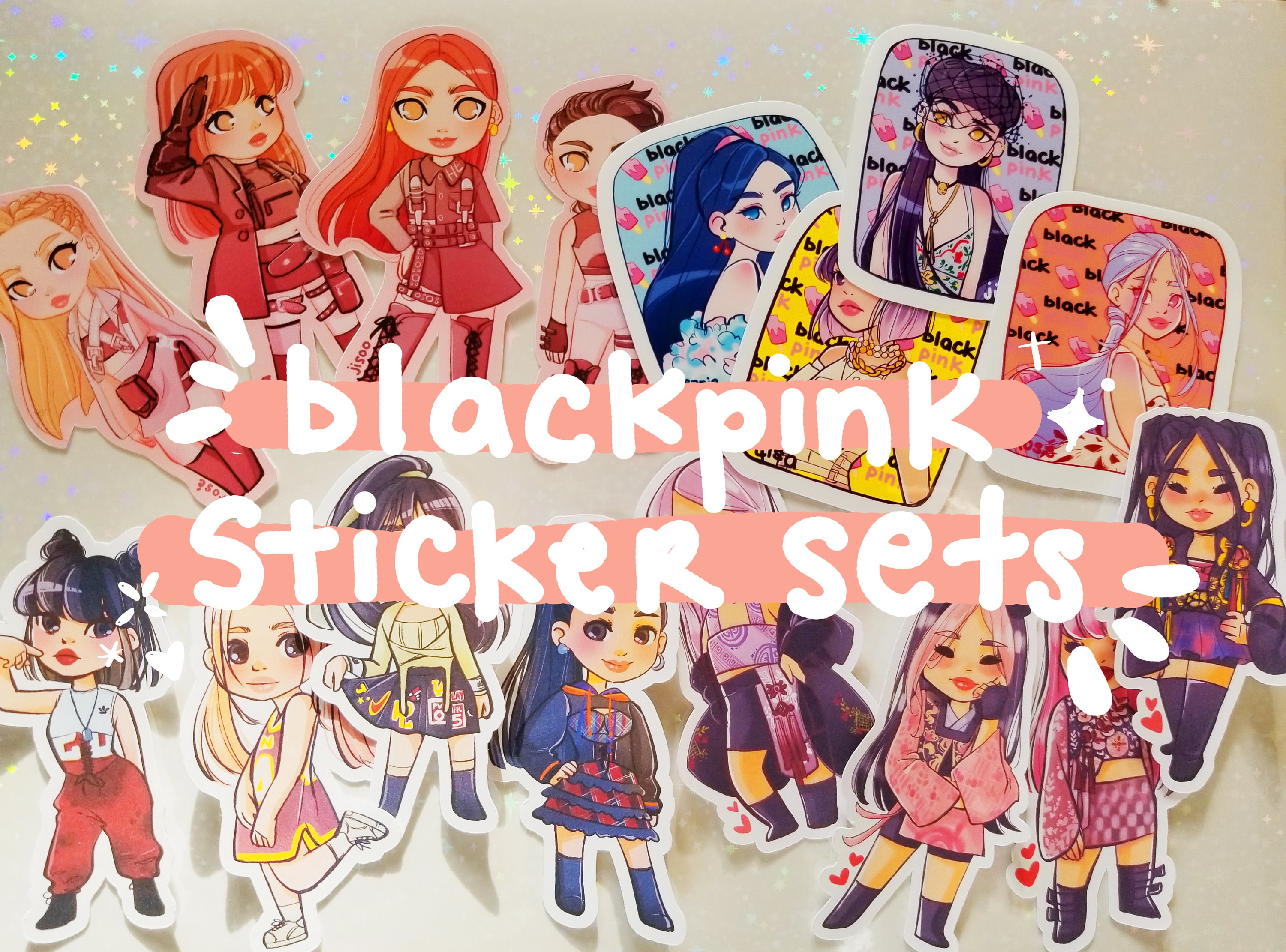 KPOP Blackpink Sticker Sets CUTE CHIBI - Etsy
