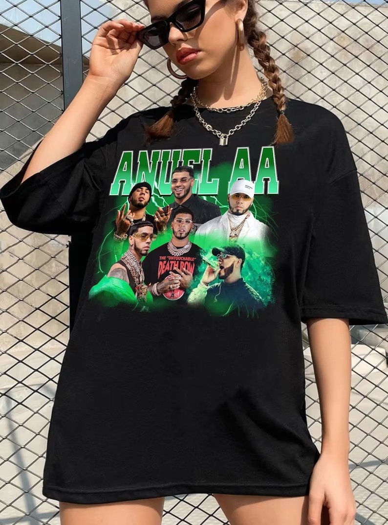 Camiseta Anuel AA Rapero Famoso Para Hombre Mujer