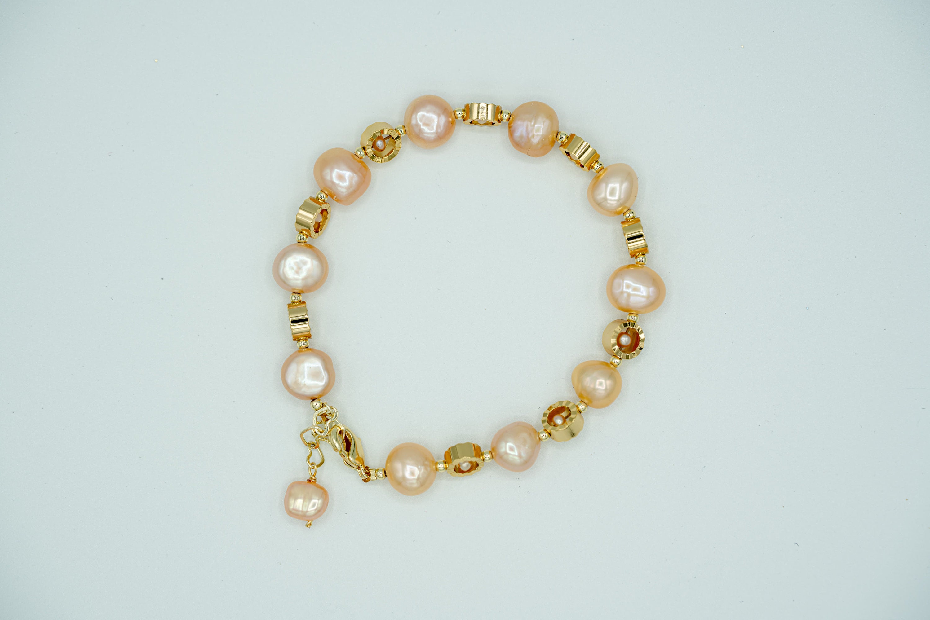 Pulsera de perla rosa natural - Etsy España