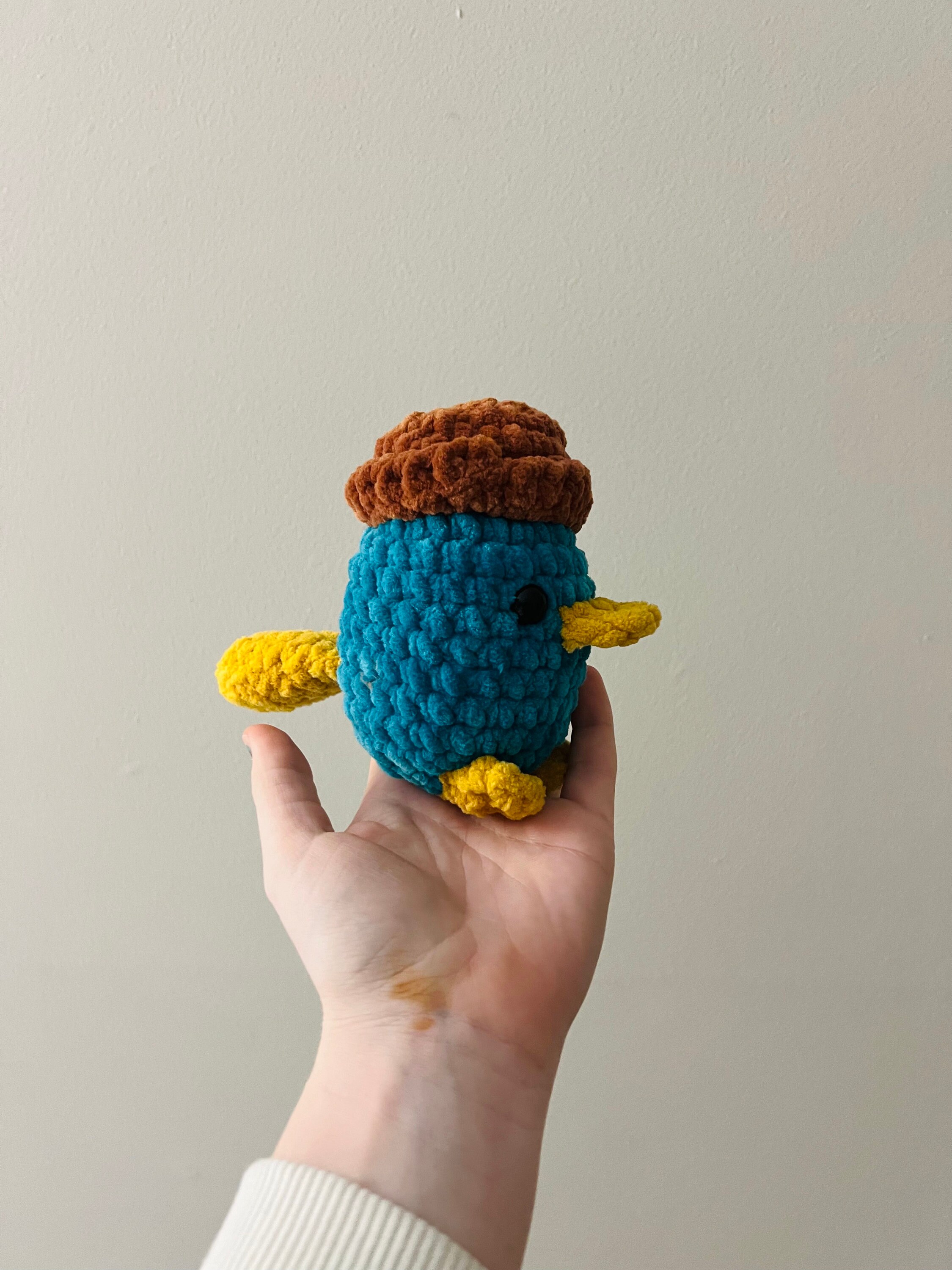 Perry the Platypus Handmade Soft Plush Crochet Toy - Etsy