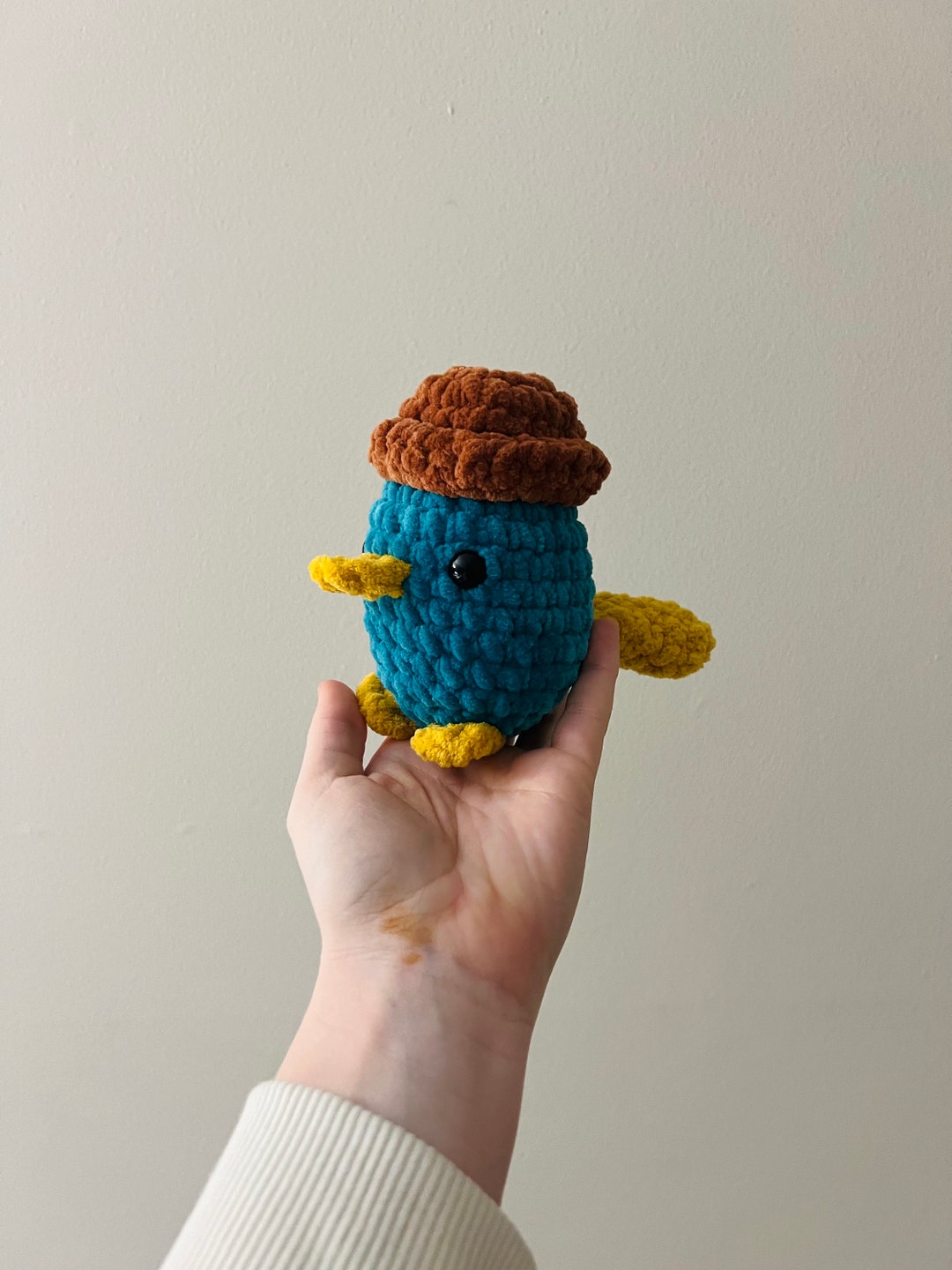 Perry the Platypus Handmade Soft Plush Crochet Toy - Etsy