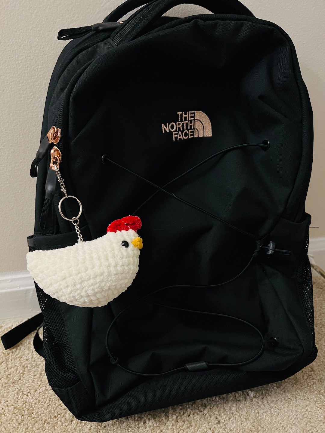 Mini Handheld Crochet Chicken Soft Plush Handmade Chicken in White ...