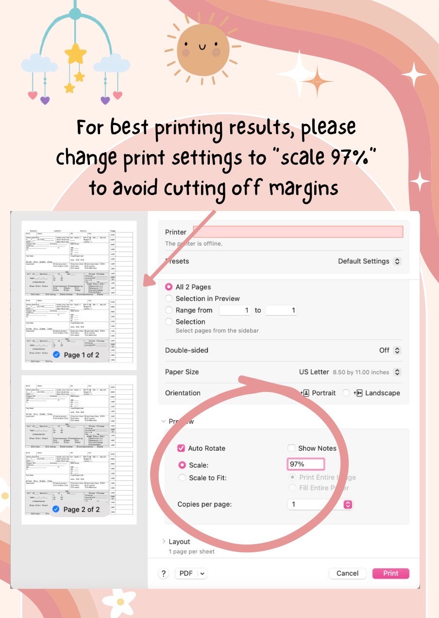 Mother Baby/postpartum/ob Nurse Report Sheet - Etsy