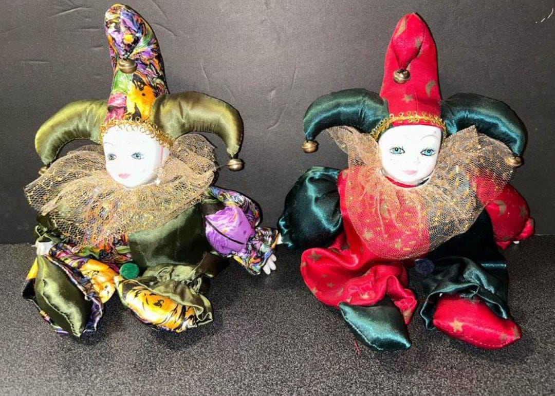 Royal Porcelain Jester Dolls - Both - Etsy