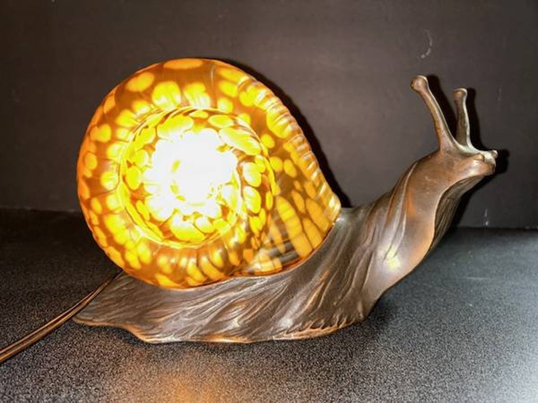 Vintage Tin Chi Snail Lamp 1997 by Chinese Designer Andrea Von Sadek - Etsy