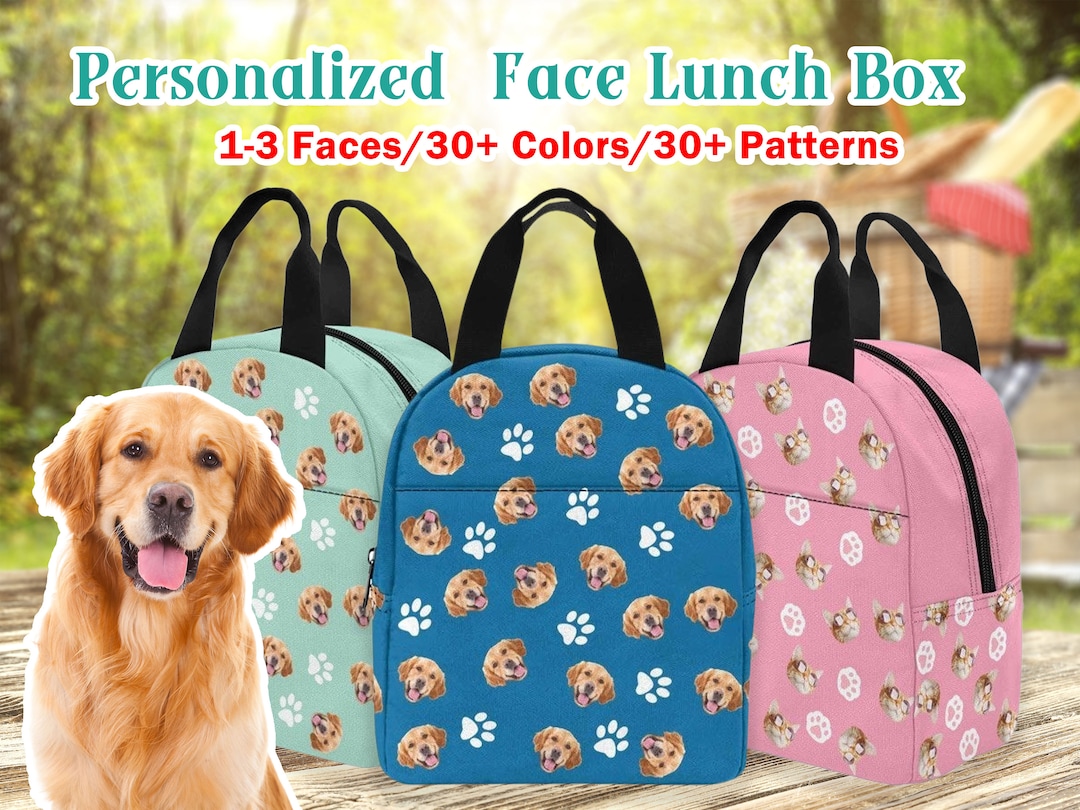 Custom Dog Face Lunch Box/lunch Bag Custom Lunch Bag Picture - Etsy