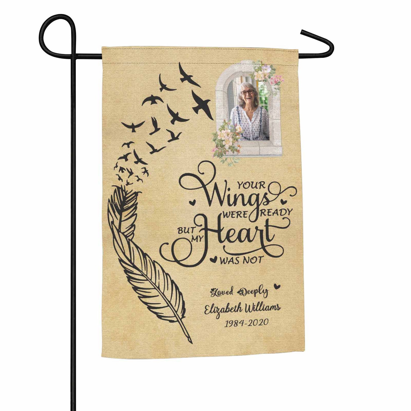 In Loving Memory Custom Memorial Flag Photo Design Flag | Etsy