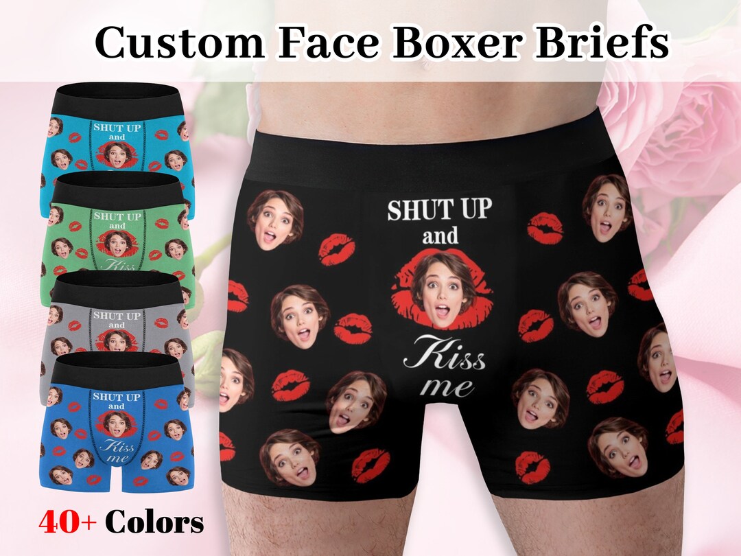 Personalized Face Boxerscustom Wife Face Boxer - Etsy