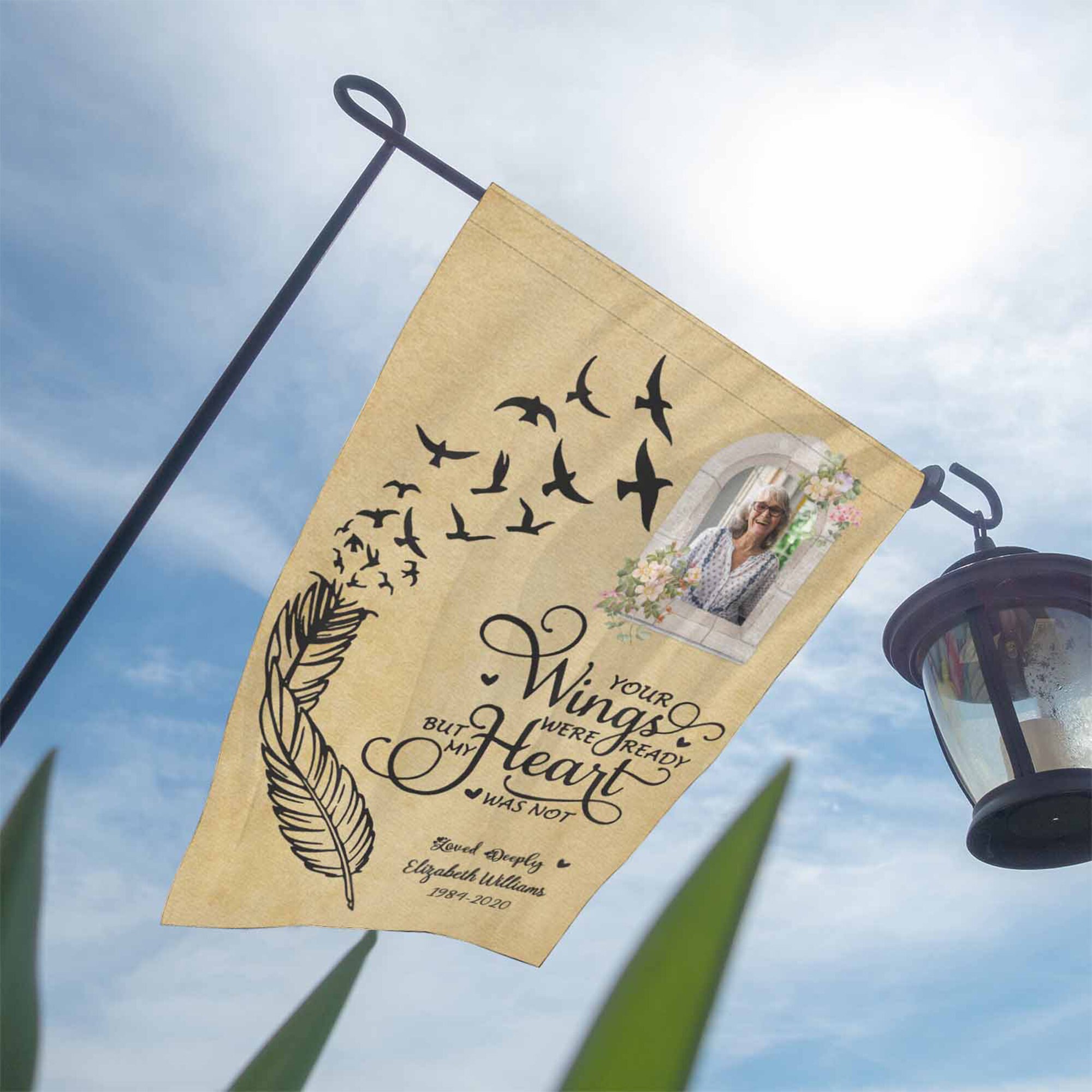 In Loving Memory Custom Memorial Flag Photo Design Flag - Etsy