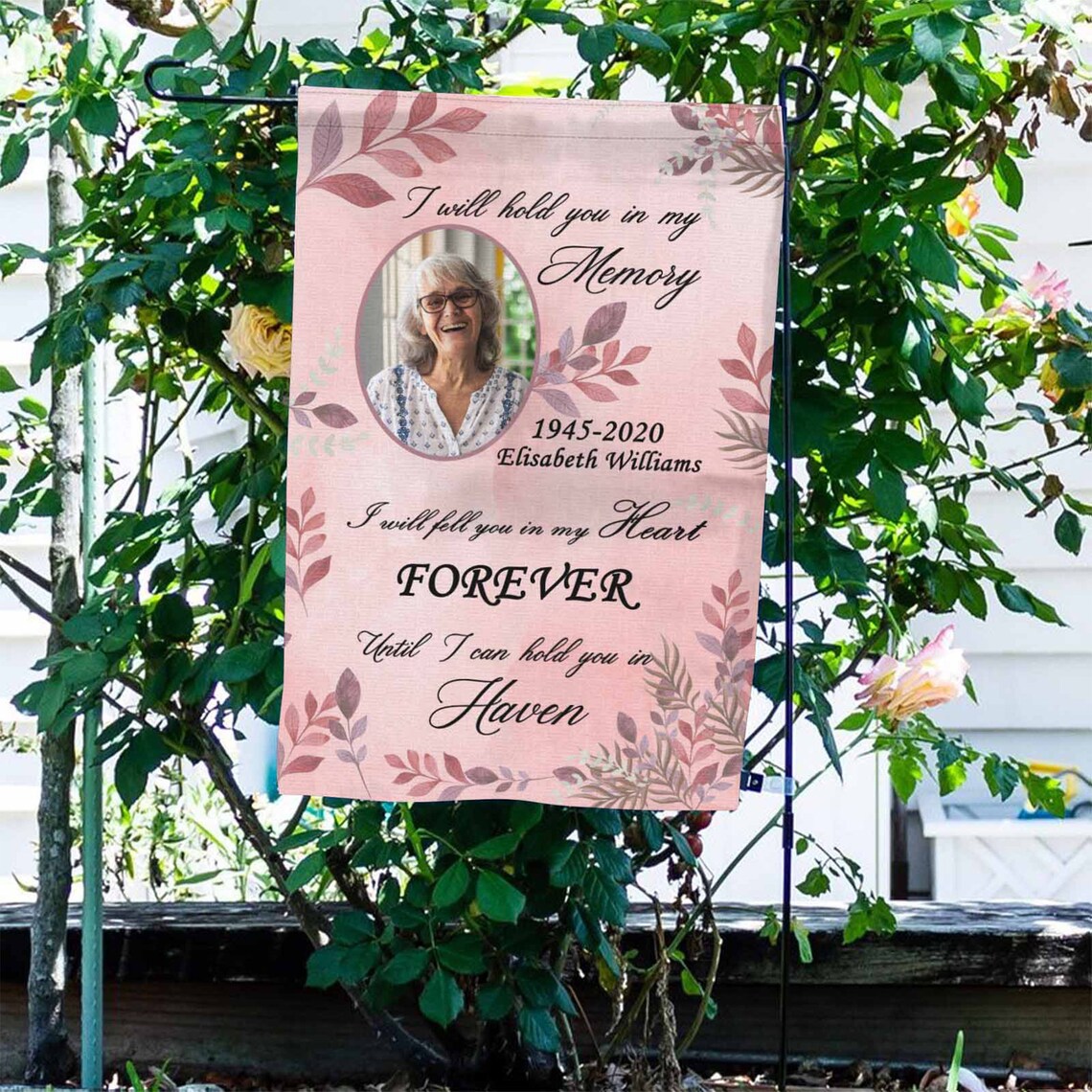 Memorial Flag Custom Photo Flag In Loving Memory | Etsy