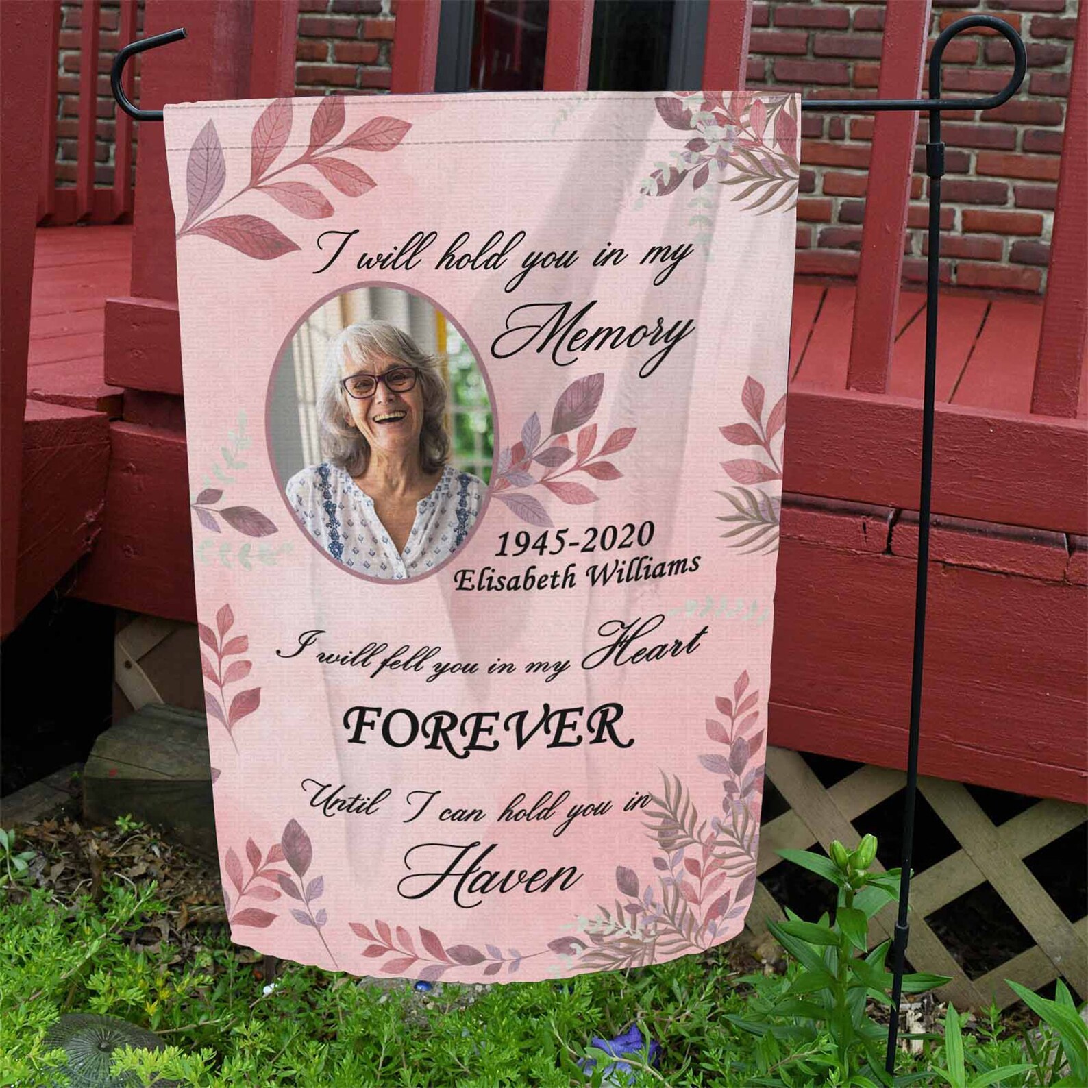 Memorial Flag Custom Photo Flag In Loving Memory | Etsy