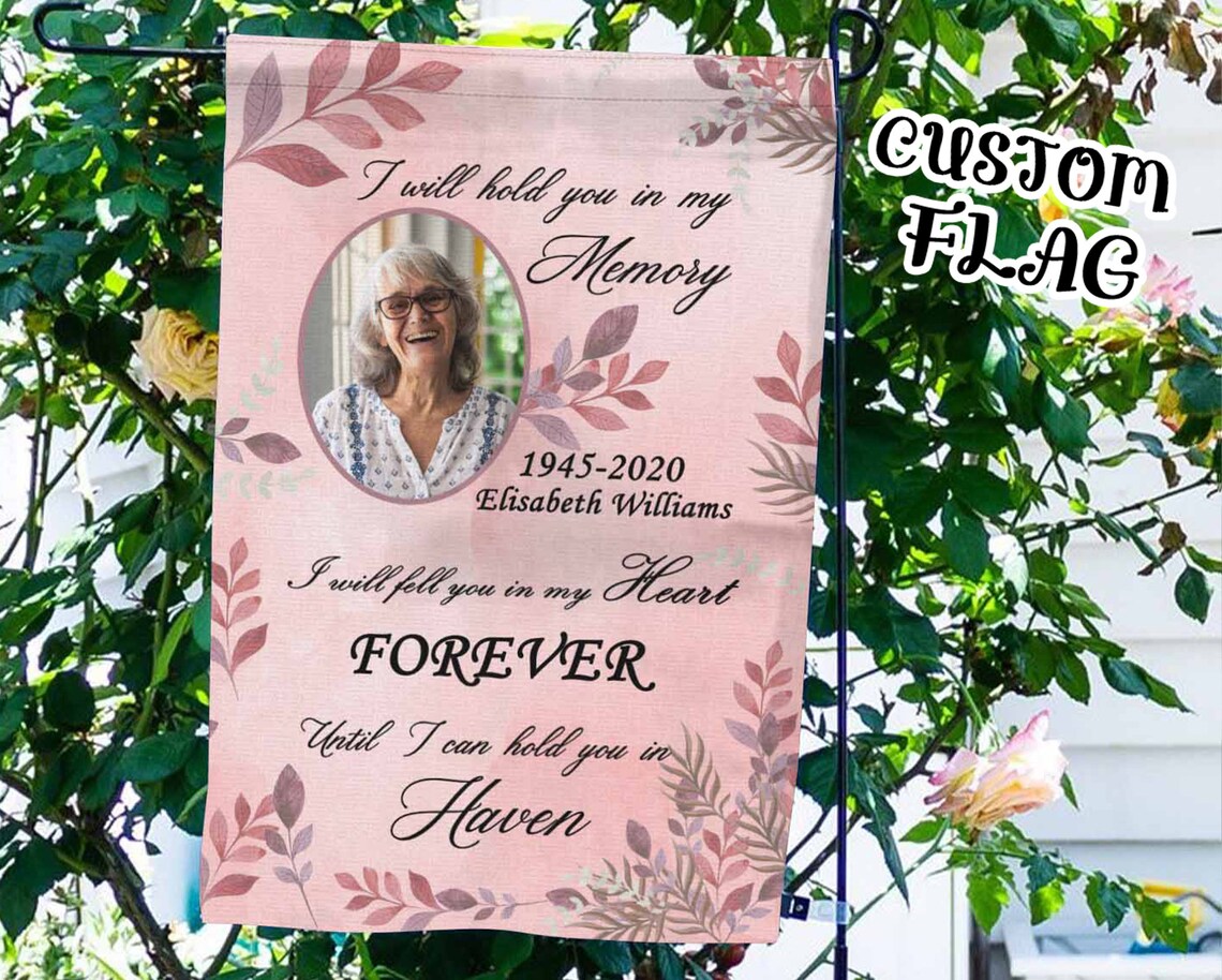 Memorial Flag Custom Photo Flag In Loving Memory | Etsy