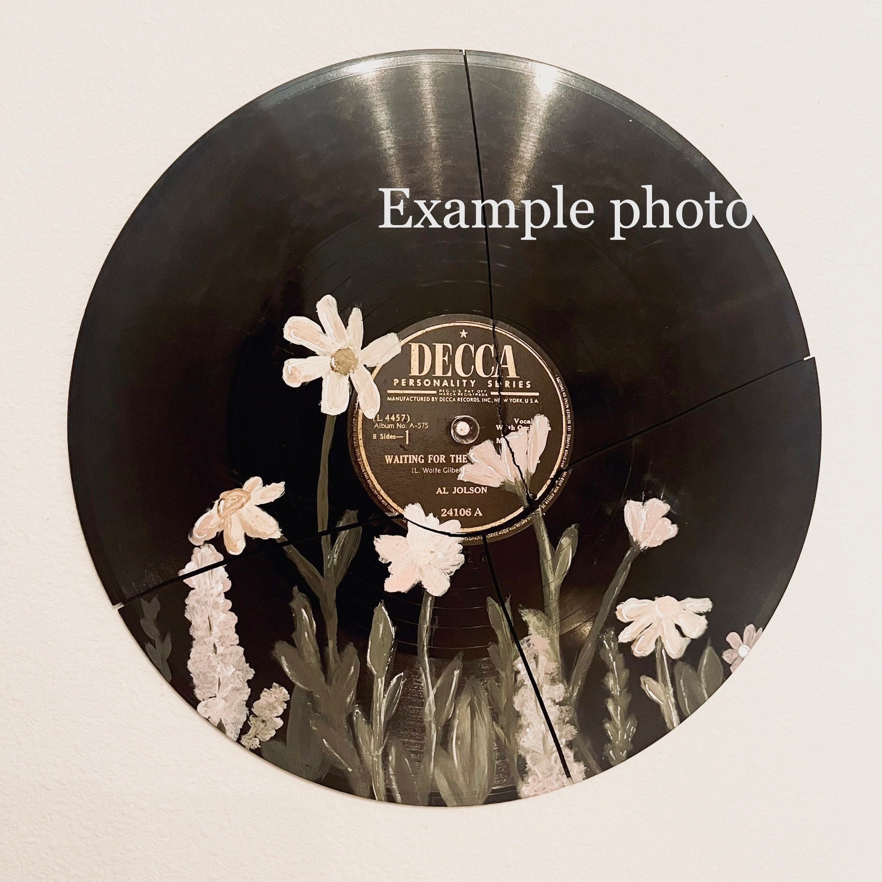 Custom Painted Record Painted Vinyl Wall Decor - Etsy