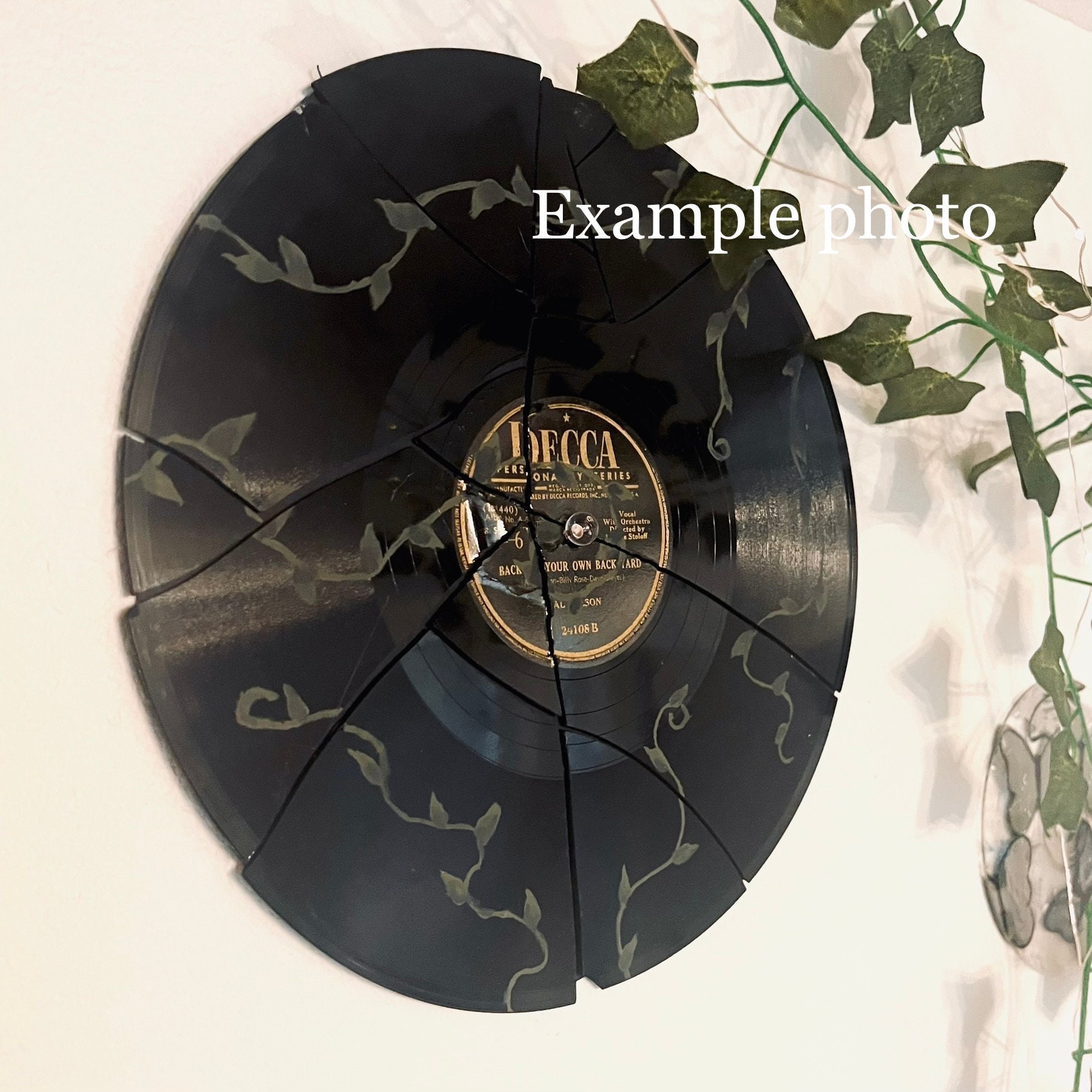 Custom Painted Record Painted Vinyl Wall Decor - Etsy