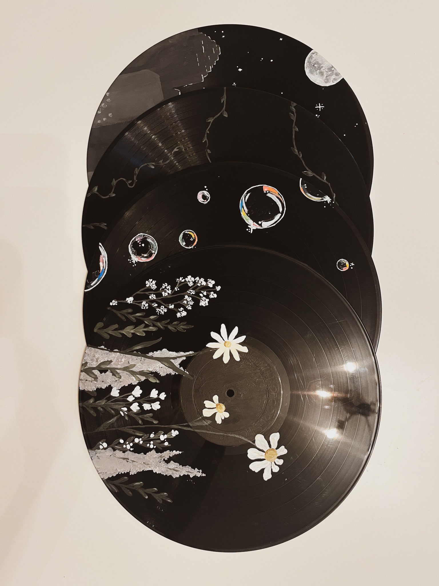 Custom Painted Record Painted Vinyl Wall Decor - Etsy