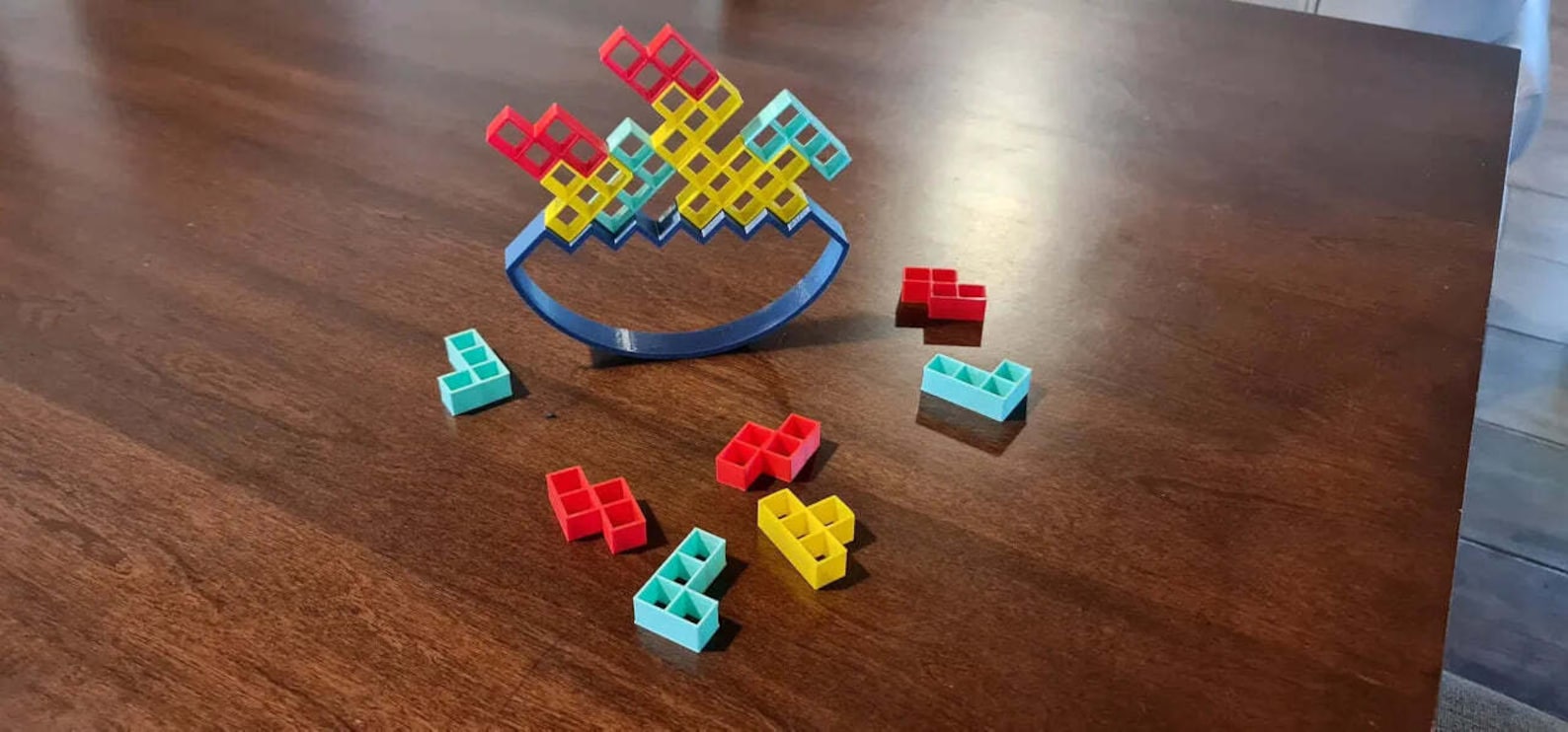 3D Printed Tetris Balance Game Stackable Brain Teaser Puzzle - Etsy