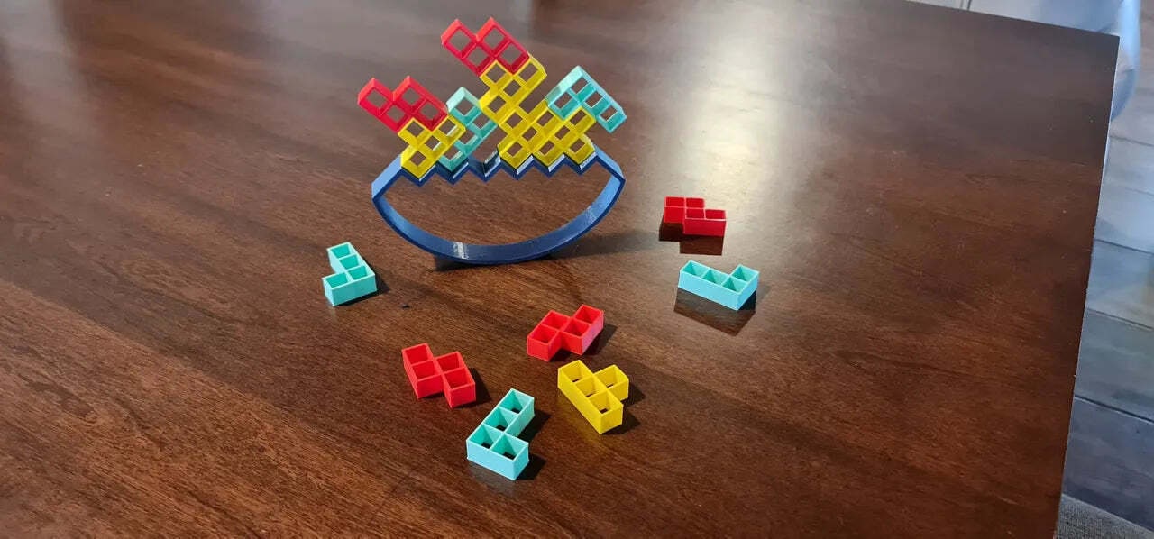 3D Printed Tetris Balance Game Stackable Brain Teaser Puzzle - Etsy