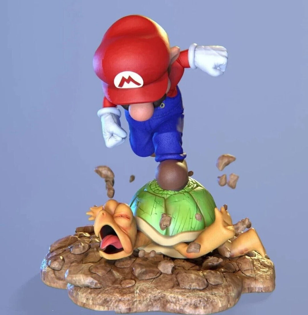 Super Mario Characters Diorama 3D Printed Resin Kit Unpainted ...