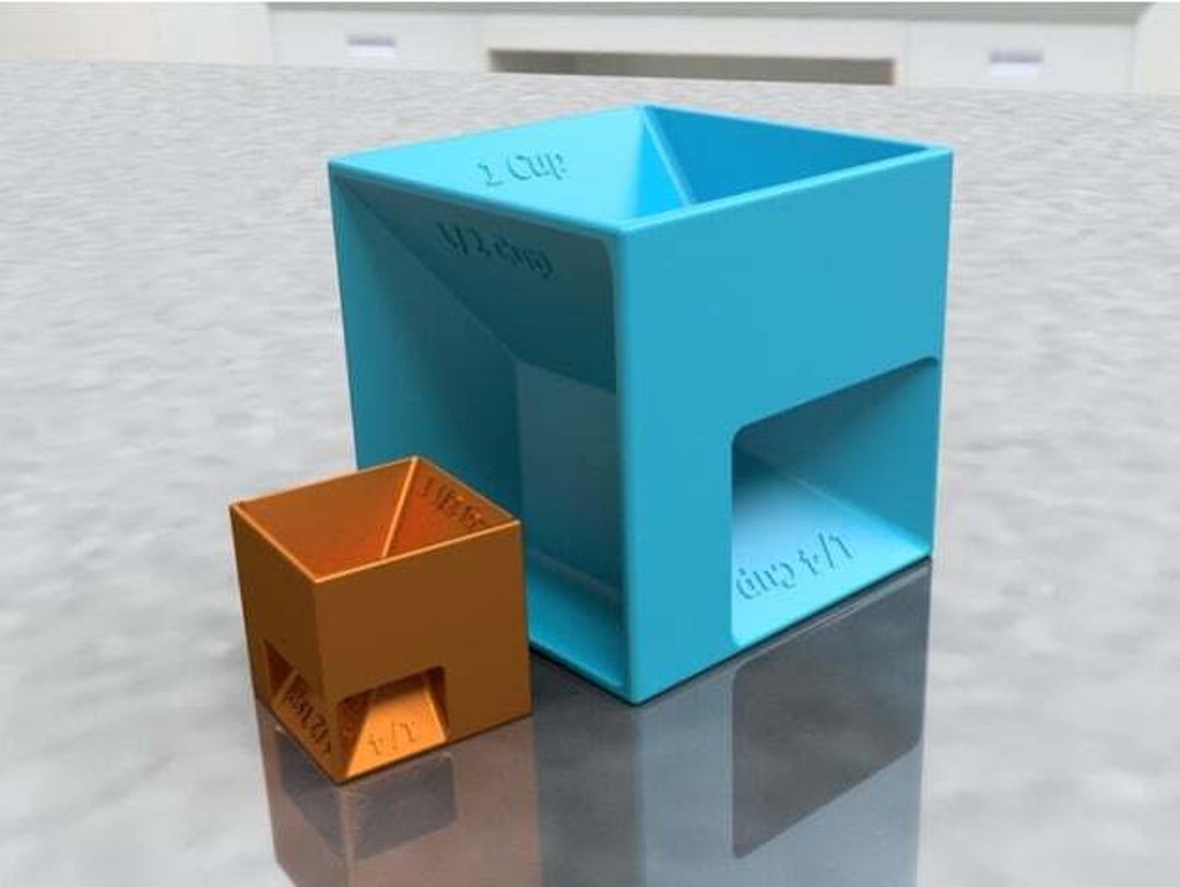 Measuring Cubes 3D Printed - Etsy