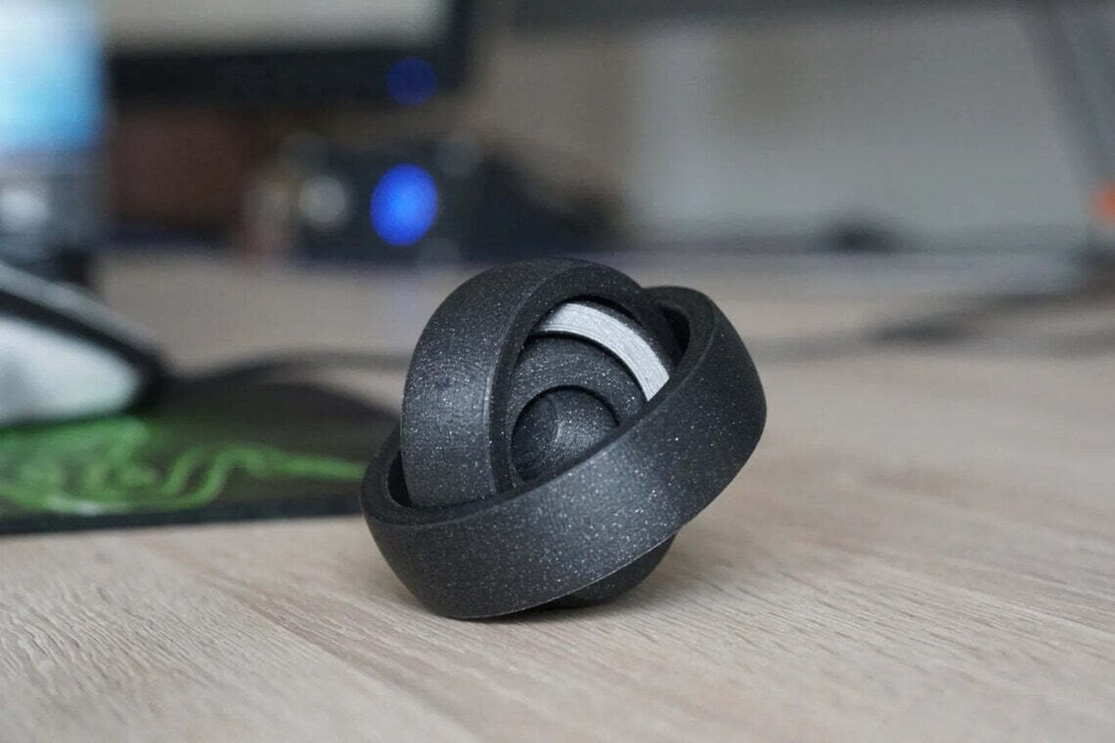 3D Printed Rotating Rings Fidget Toy Desk Finger Dexterity Toy - Etsy