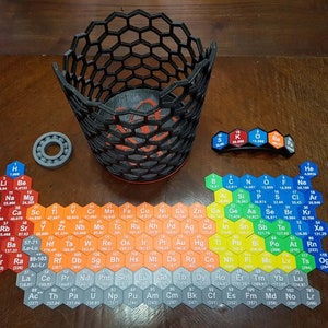 Chemistry Classroom 3D Printed Periodic Table Cylindrical Education ...