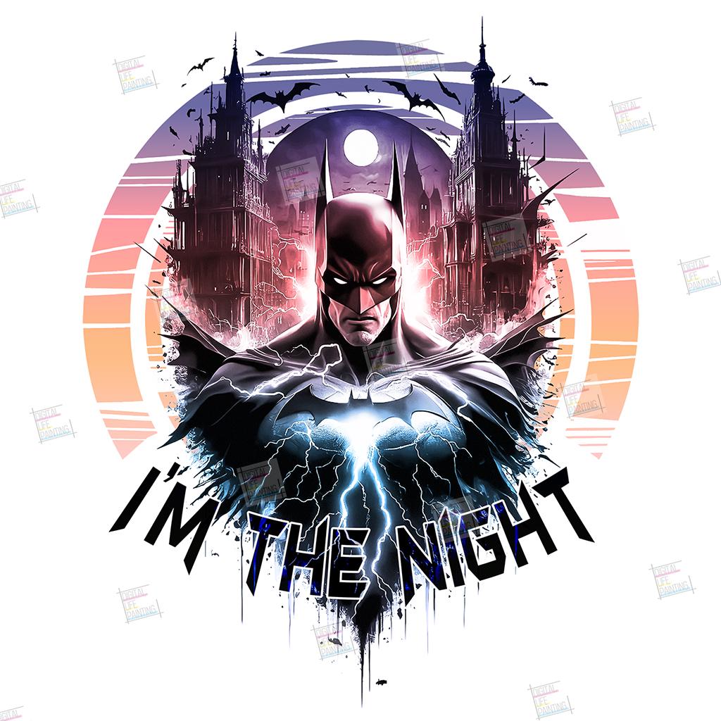 3 PNG Hero Night Clipart Superhero Splash Watercolor Digital Poster ...