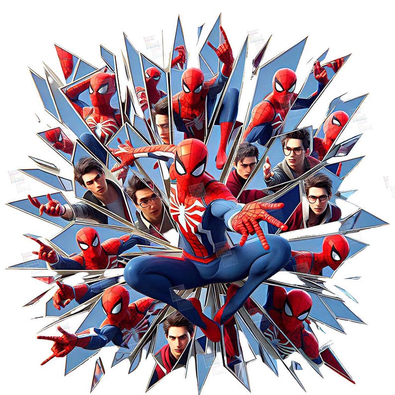 Spiderman PNG Clipart Mirror Fragmentation Peter Parker Mcu Superheroes ...