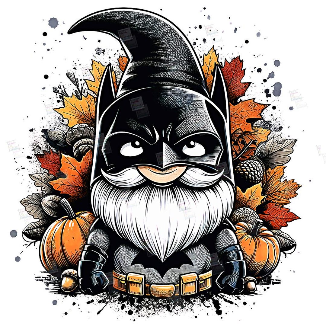 PNG Bat Gnome Clipart Hero Dwarf Comic Book Style Superhero Autumn ...