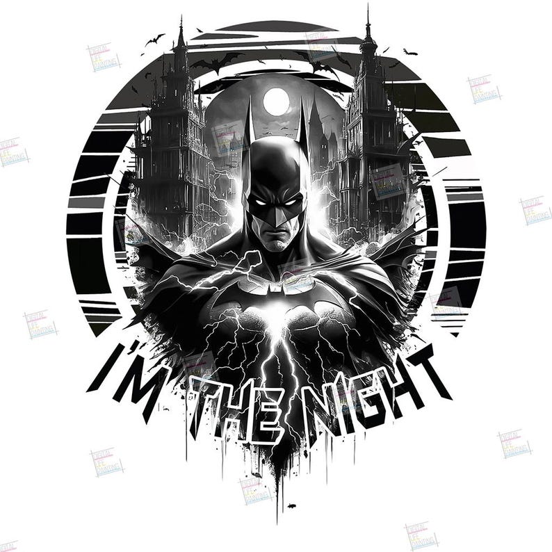 3 PNG Hero Night Clipart Superhero Splash Watercolor Digital Poster ...