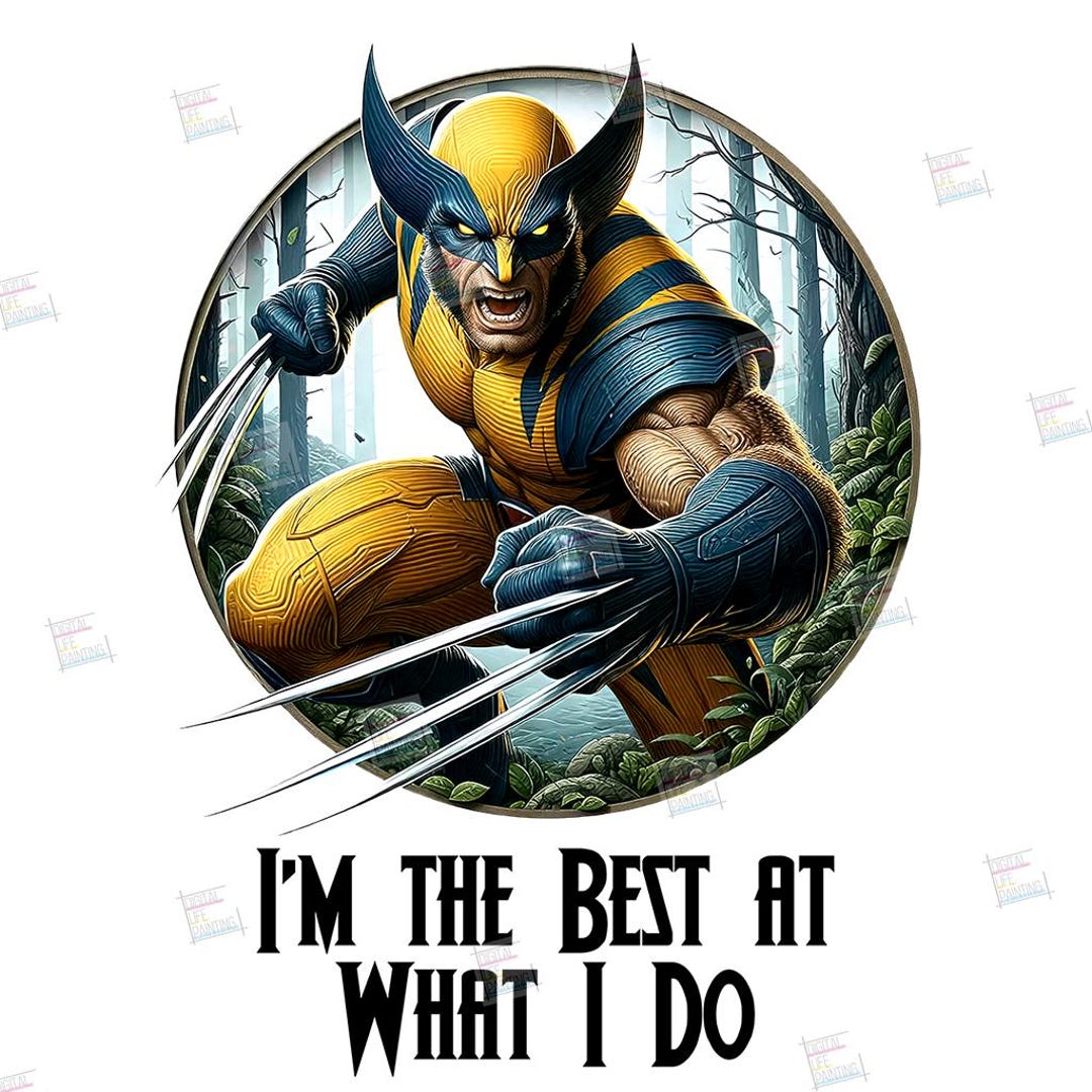 PNG Xmen Wolverine Clipart Logan Mcu Superheroes Watercolor Digital ...