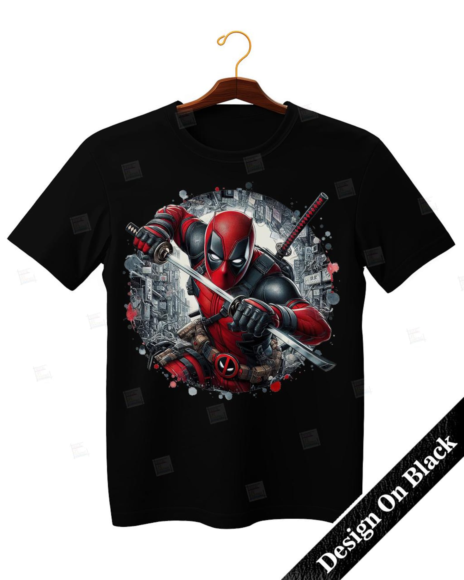 Deadpool PNG clipart MCU Superhéroes Splash Acuarela Archivo digital ...