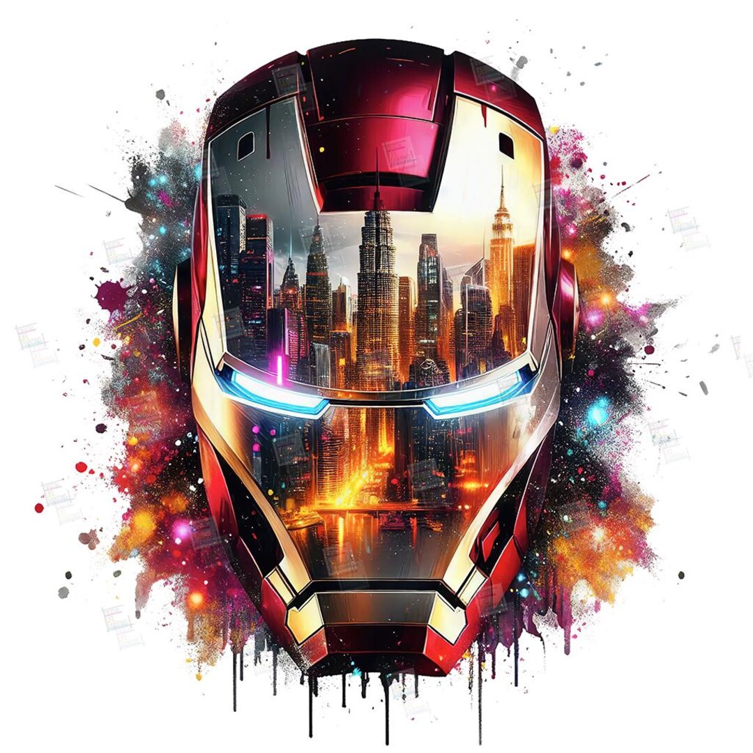 Iron Man PNG Clipart Mcu Superheroes Tony Stark Splash Double Exposure ...