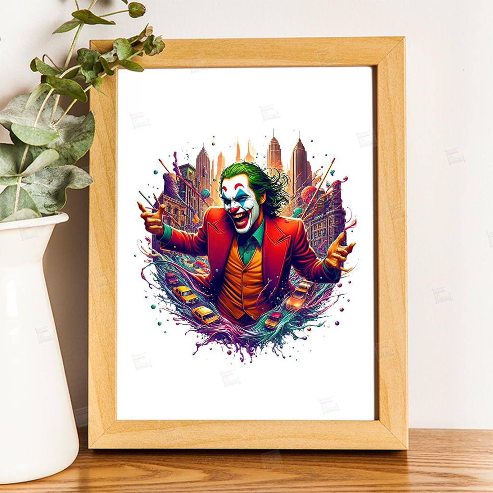 PNG Jokeman Dance Clipart, Superheroes Pop Art Digital Poster Design ...