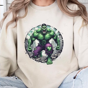 Hulk PNG Clipart Mcu Superheroes Splash Watercolor Digital File for ...